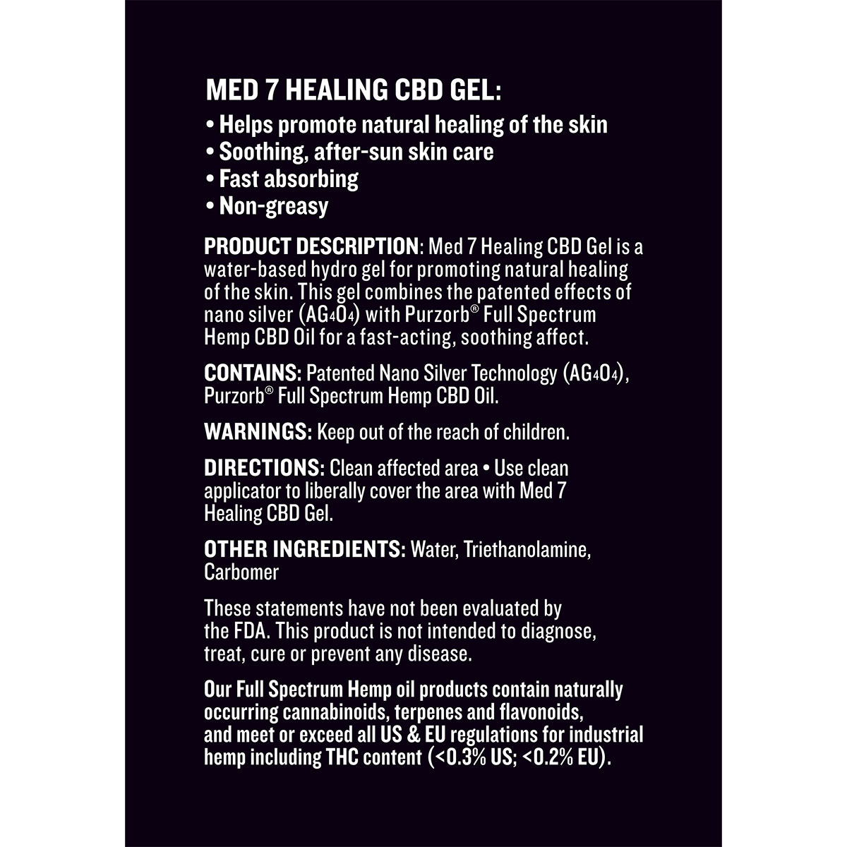 375 mg Med 7 Healing Gel